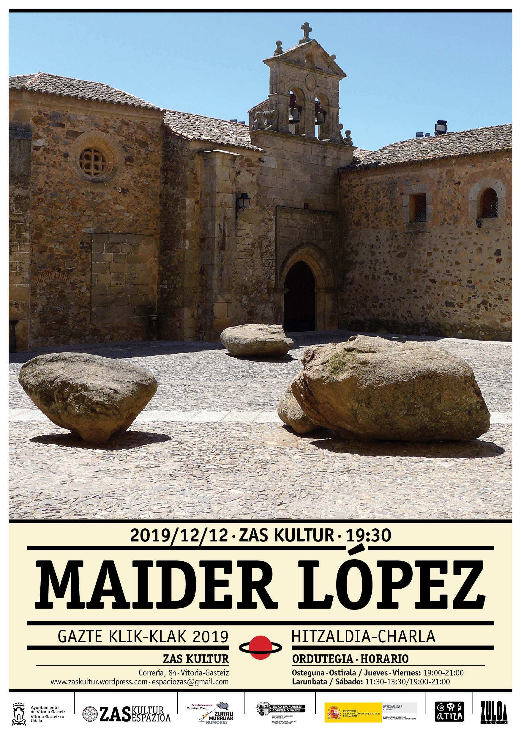 Charla de Maider López – Zas Espazioa
